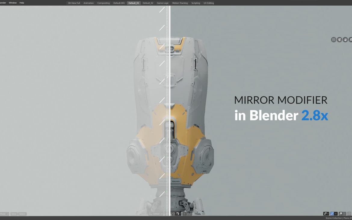 Mirror Modifier 2.8x Tutorial | Hard-surface Modeling Update • Creative ...