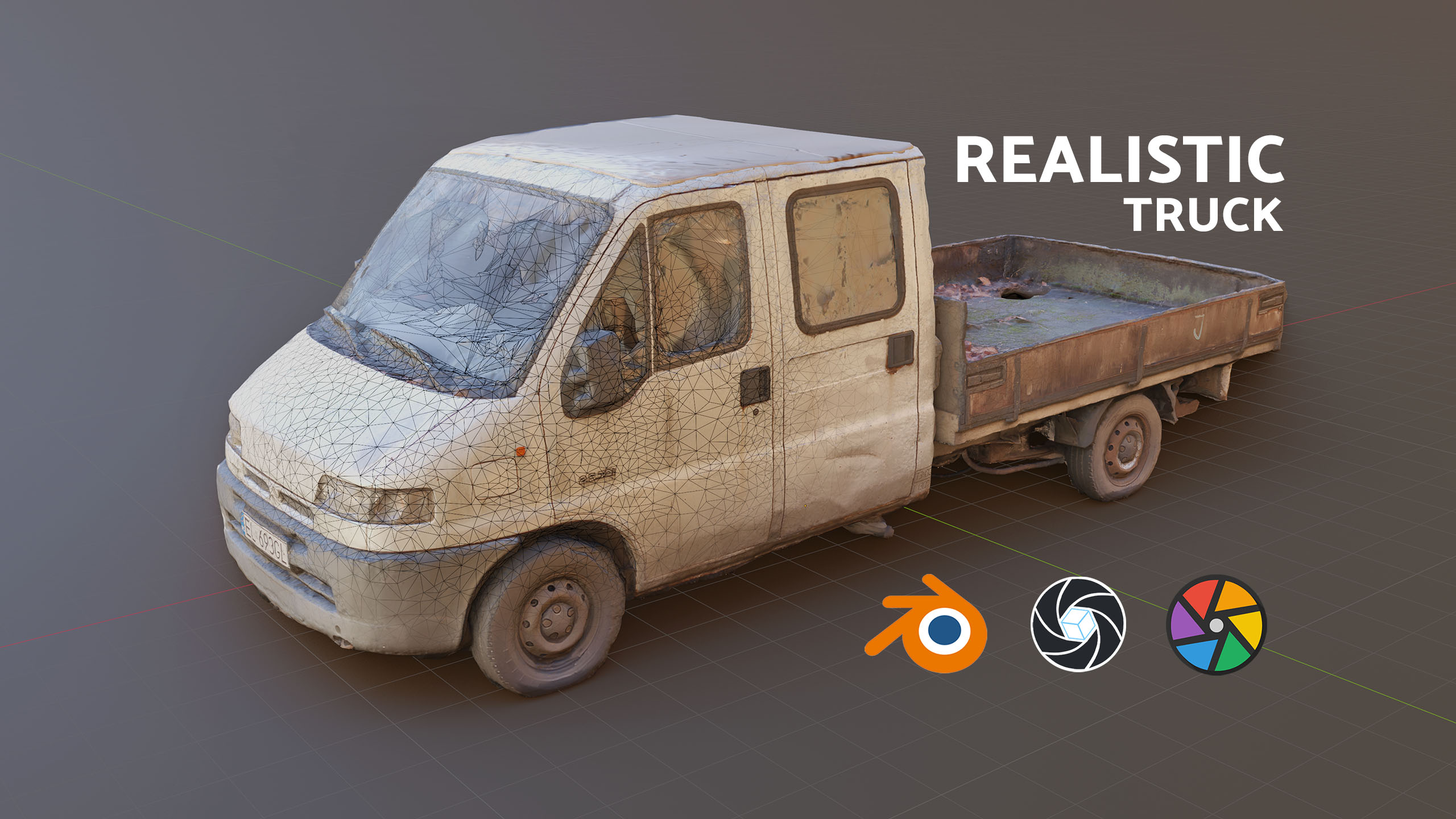 How to Create Lowpoly 3D Truck via Photogrammetry, Smartphone and ...