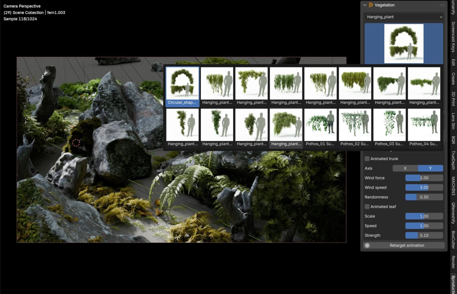 Vegetation Add-On V6 Review & Tutorial | Blender Nature Made Easy? • Creative Shrimp